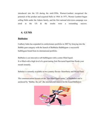 Cadbury project report | PDF