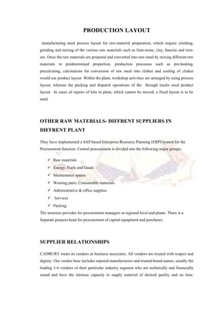Cadbury project report | PDF