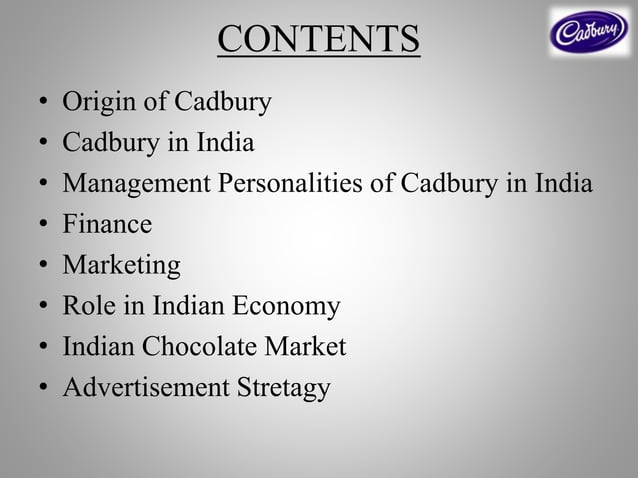 Cadbury | PPTX