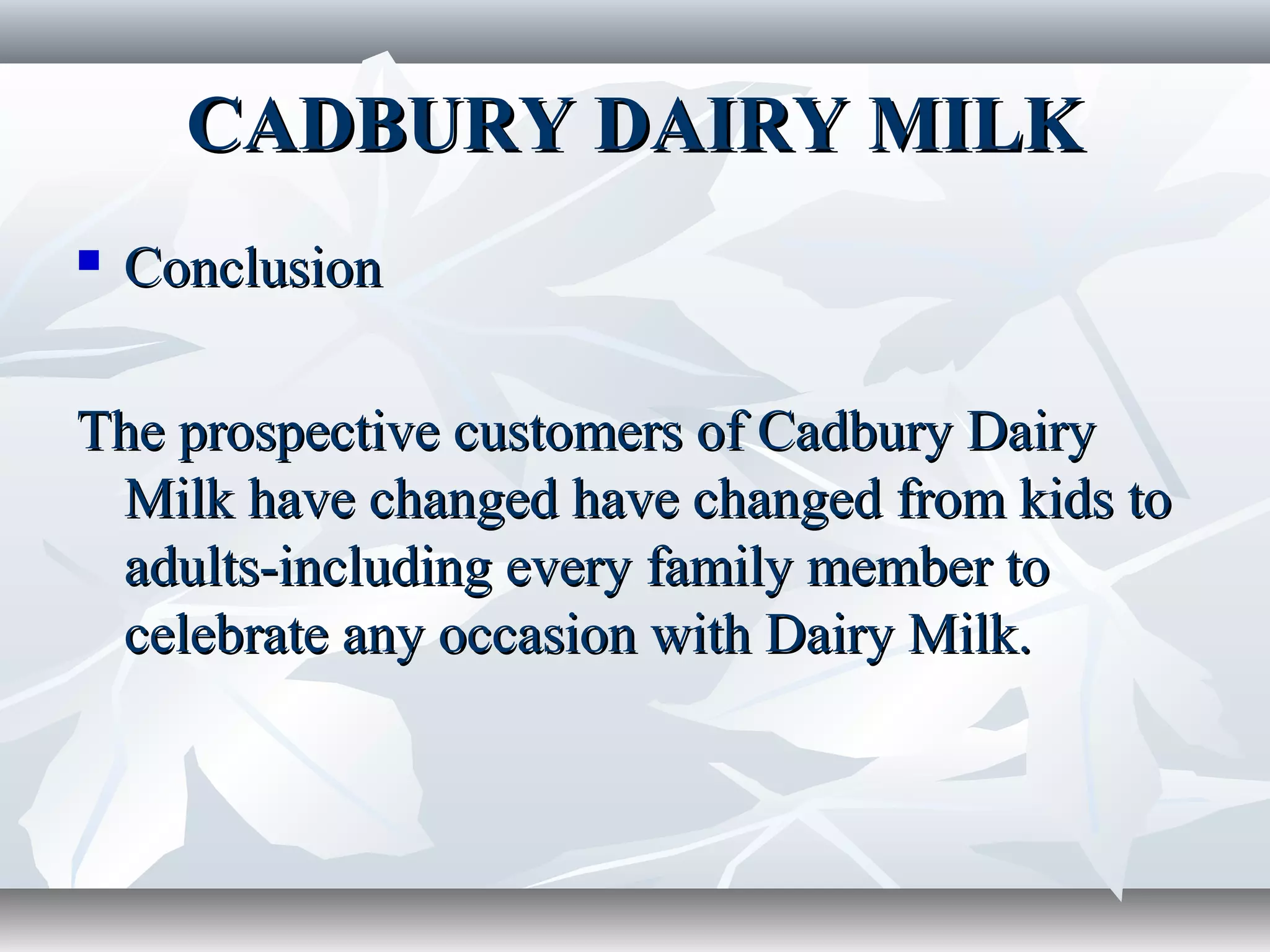 Cadbury dairy milk | PPT