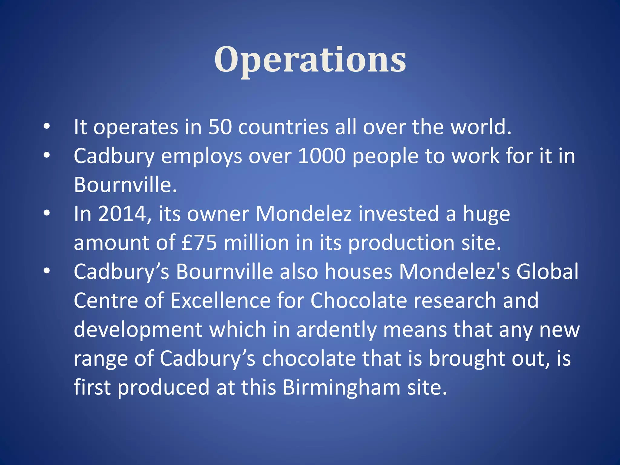 Cadbury India- An overview | PPTX