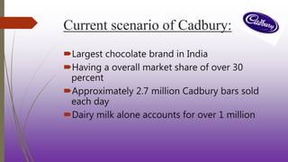 Marketing Presentation Cadbury the king of Indian chocolate market | PPTX