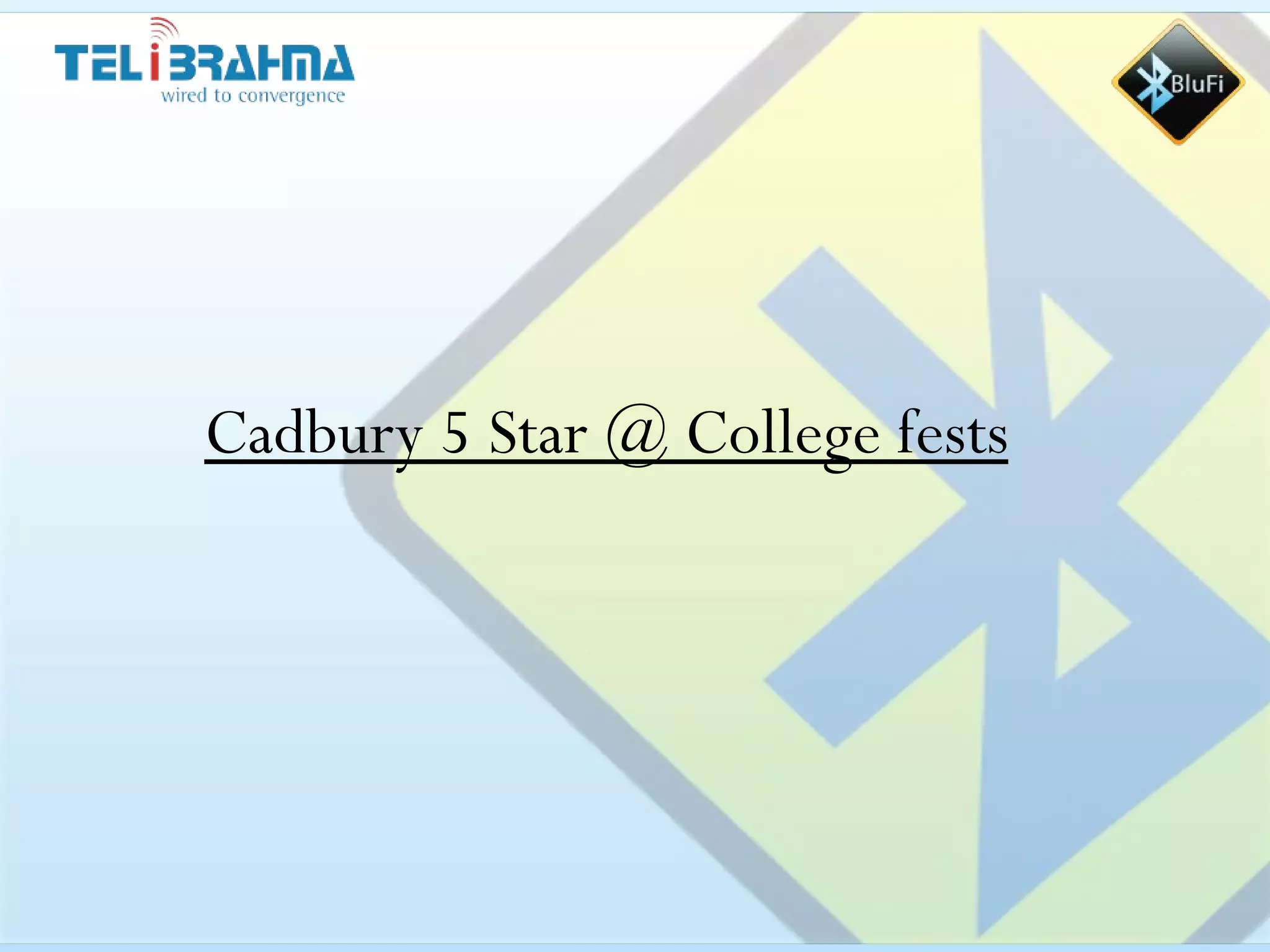 Cadbury 5star@ College Fests | PPT