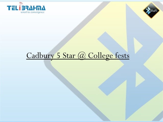 Cadbury 5star@ College Fests | PPT