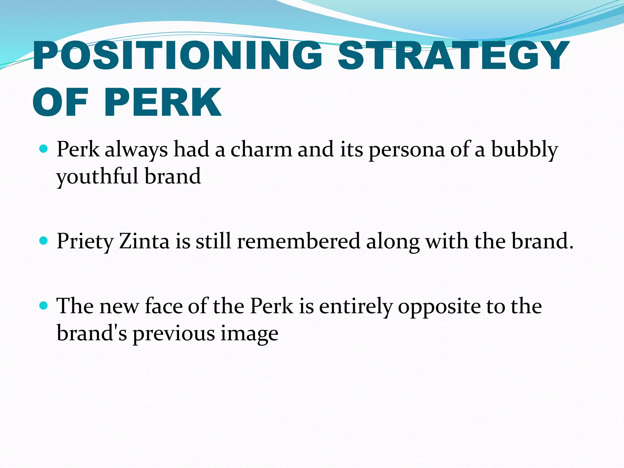 Cadbury chocolate advertisement study(focusing perk) | PPTX