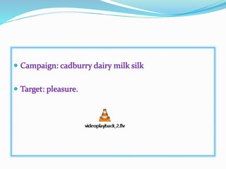 Cadbury chocolate advertisement study(focusing perk) | PPTX