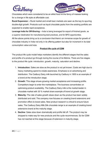 Organisation behvaiour of Cadbury | DOC