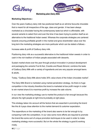 Organisation behvaiour of Cadbury | DOC
