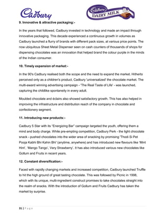 Cadbury Dairy Milk | PDF