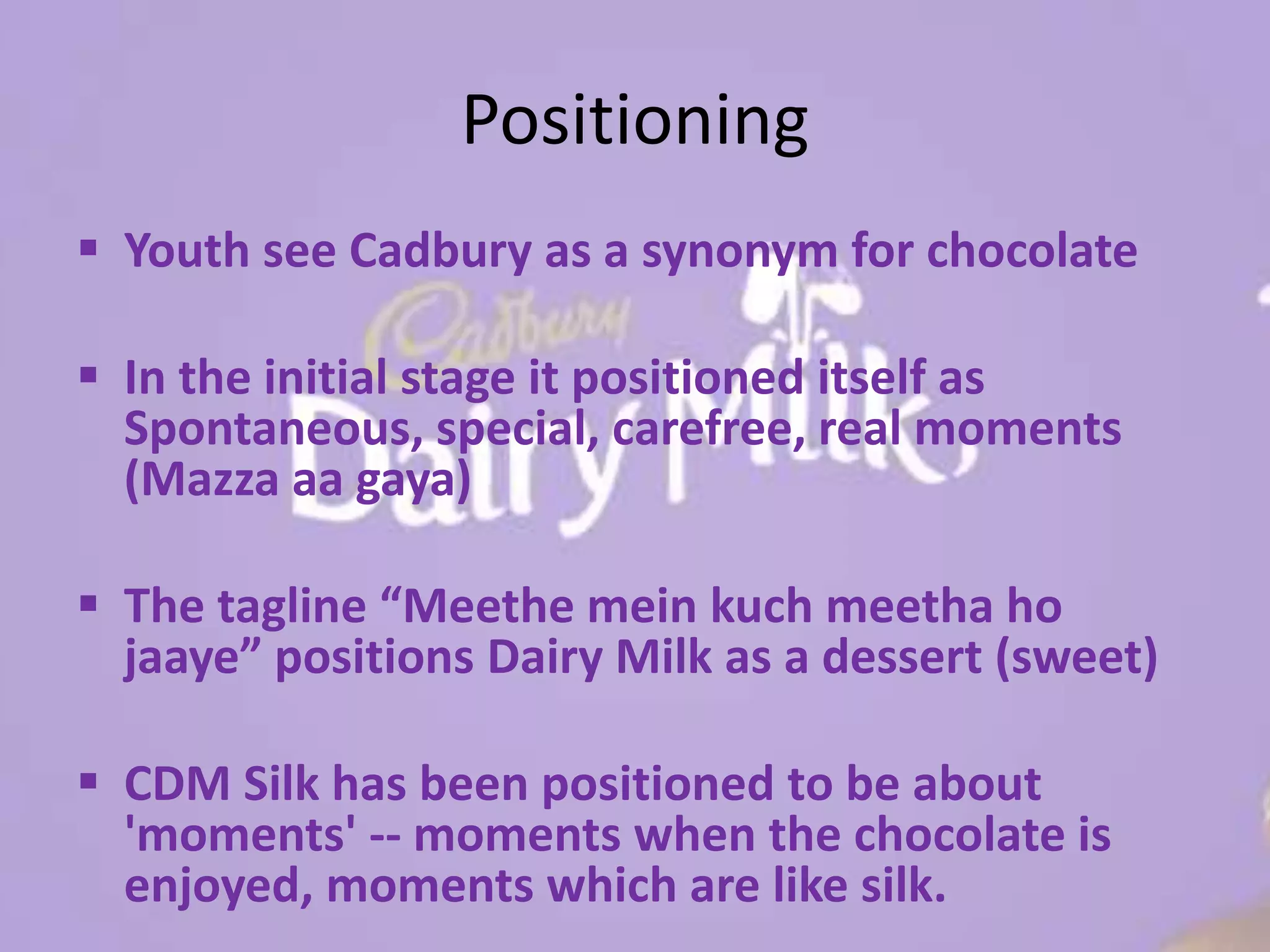 Cadbury Dairy Milk STP and 4P's | PPTX