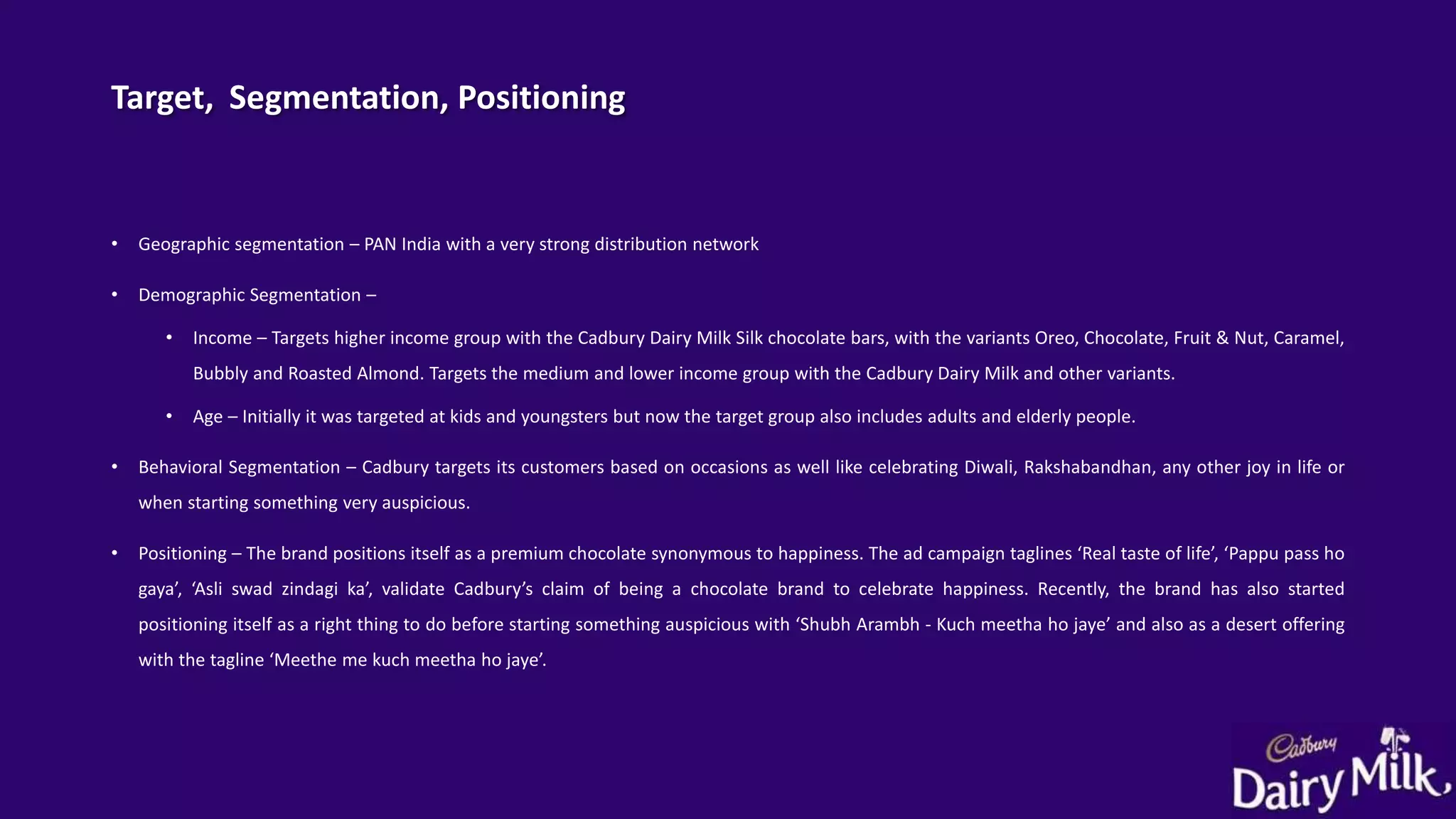 Brand Analysis of Cadbury Dairy Milk | PPTX