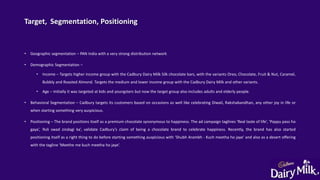 Brand Analysis of Cadbury Dairy Milk | PPTX