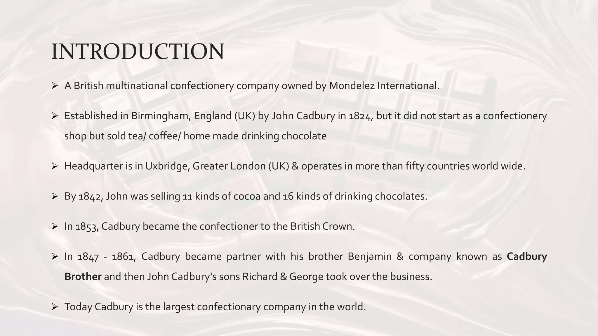 Cadbury | PPTX