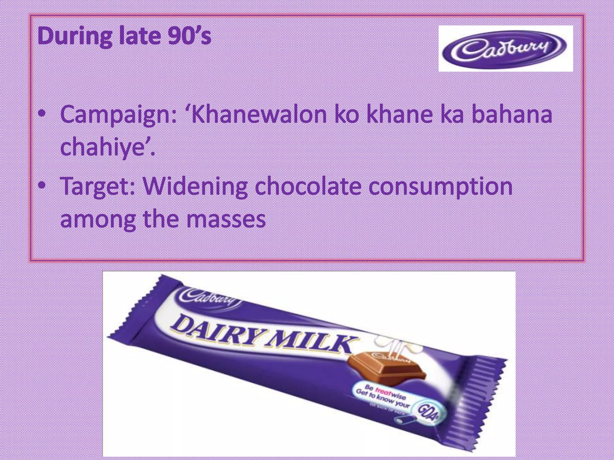 Cadbury final ppt | PPTX