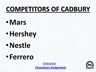 Cadbury chocolates of john cadbury | PPTX