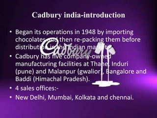 Cadbury india product-life_cycle | PPTX