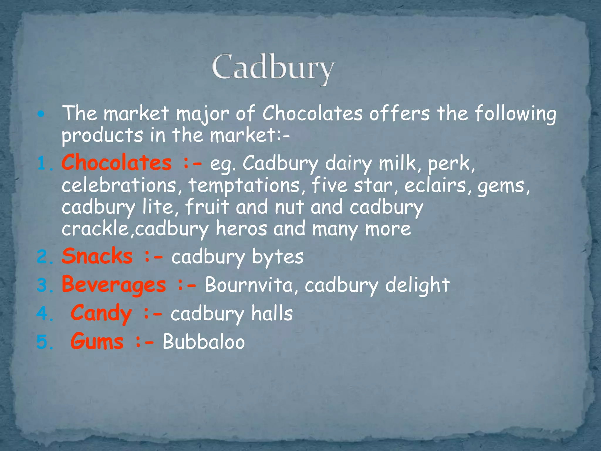 Cadbury Presentation | PPTX