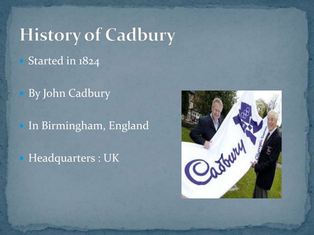 Cadbury Presentation | PPT