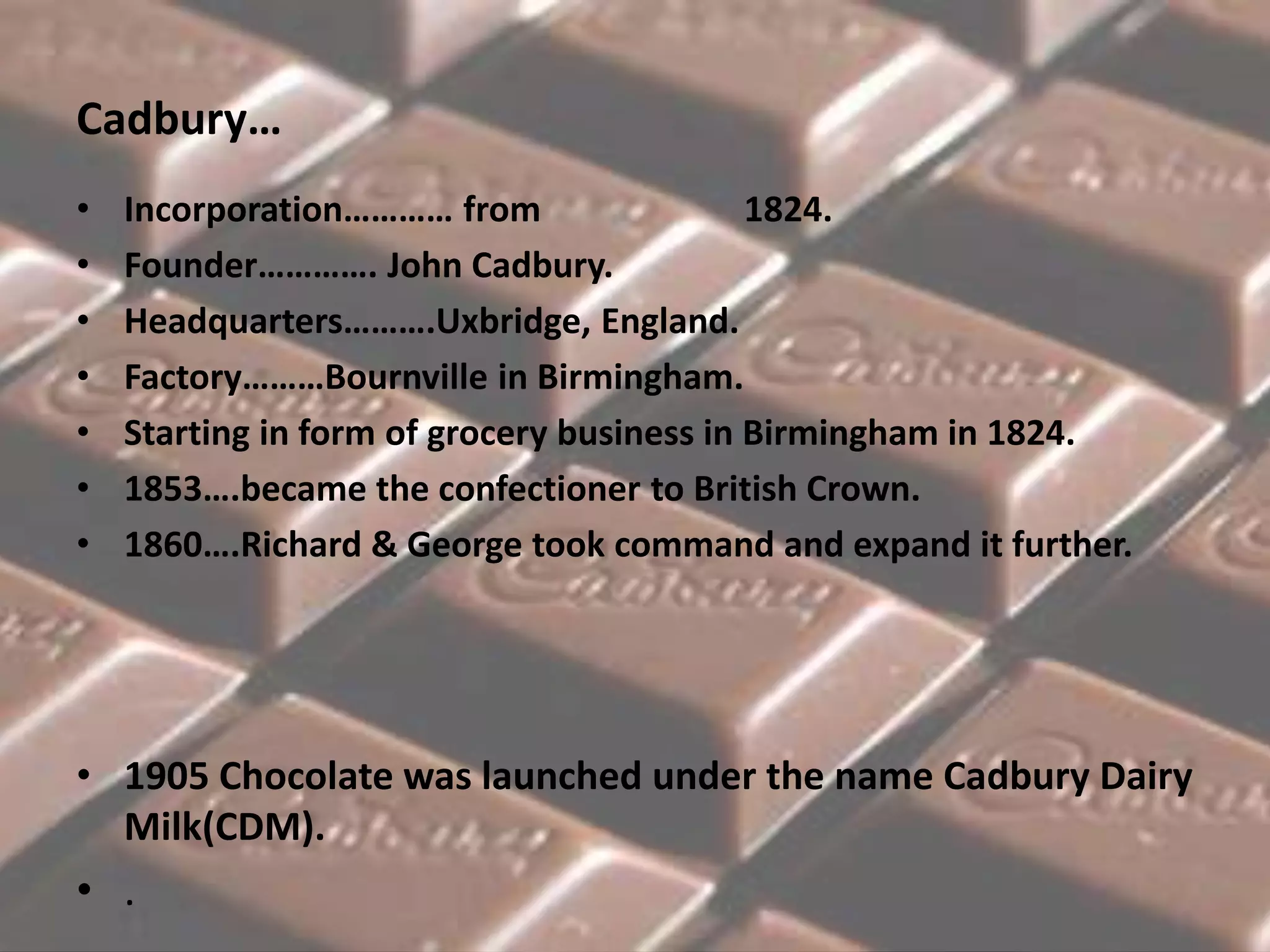 Cadbury presentation | PPTX