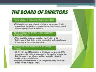 Cadbury Report under corporate governance | PPTX