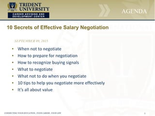 CADC -- 10 Secrets of Effective Salary Negotiation | PPT