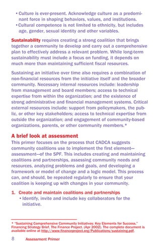 CADCA Assesment Primer | PDF