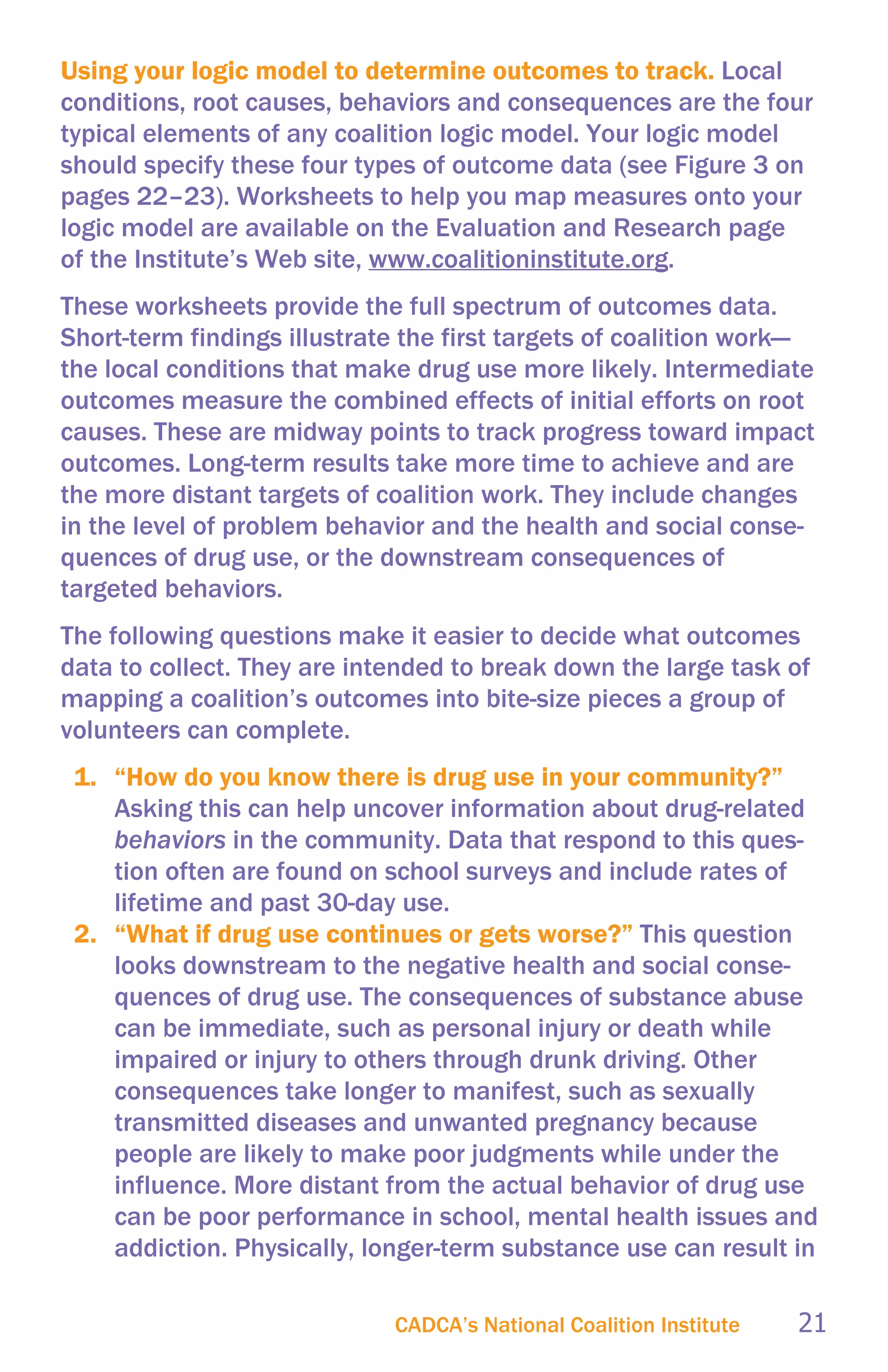 CADCA Evaluation Primer | PDF