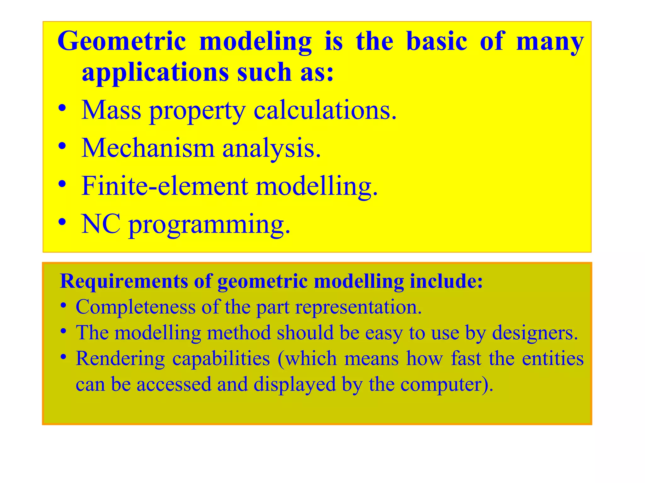 Geometric Modelling approaches | PPT