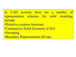 Geometric Modelling approaches | PPT