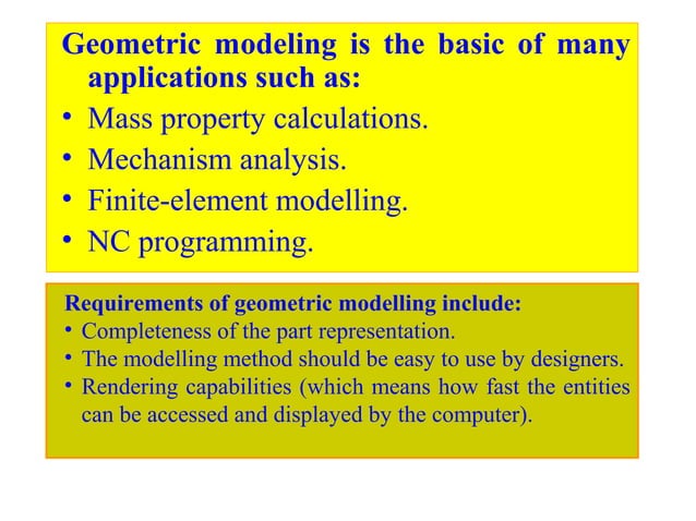 Geometric Modelling approaches | PPT