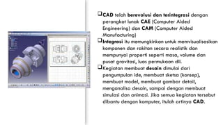 computer aided design manufacture and engineering | PPT