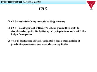 CAD CAM CAE and PLM Study | PPTX