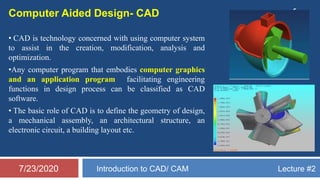 CAD/CAM Lecture #2 | PPT