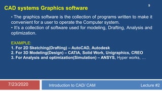 CAD/CAM Lecture #2 | PPT