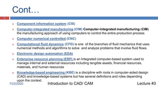CAD/CAM Lecture #3 | PPTX | Technology Industry | Industries