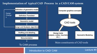 CAD/CAM Lecture #4 | PPTX | Business | Business and Finance
