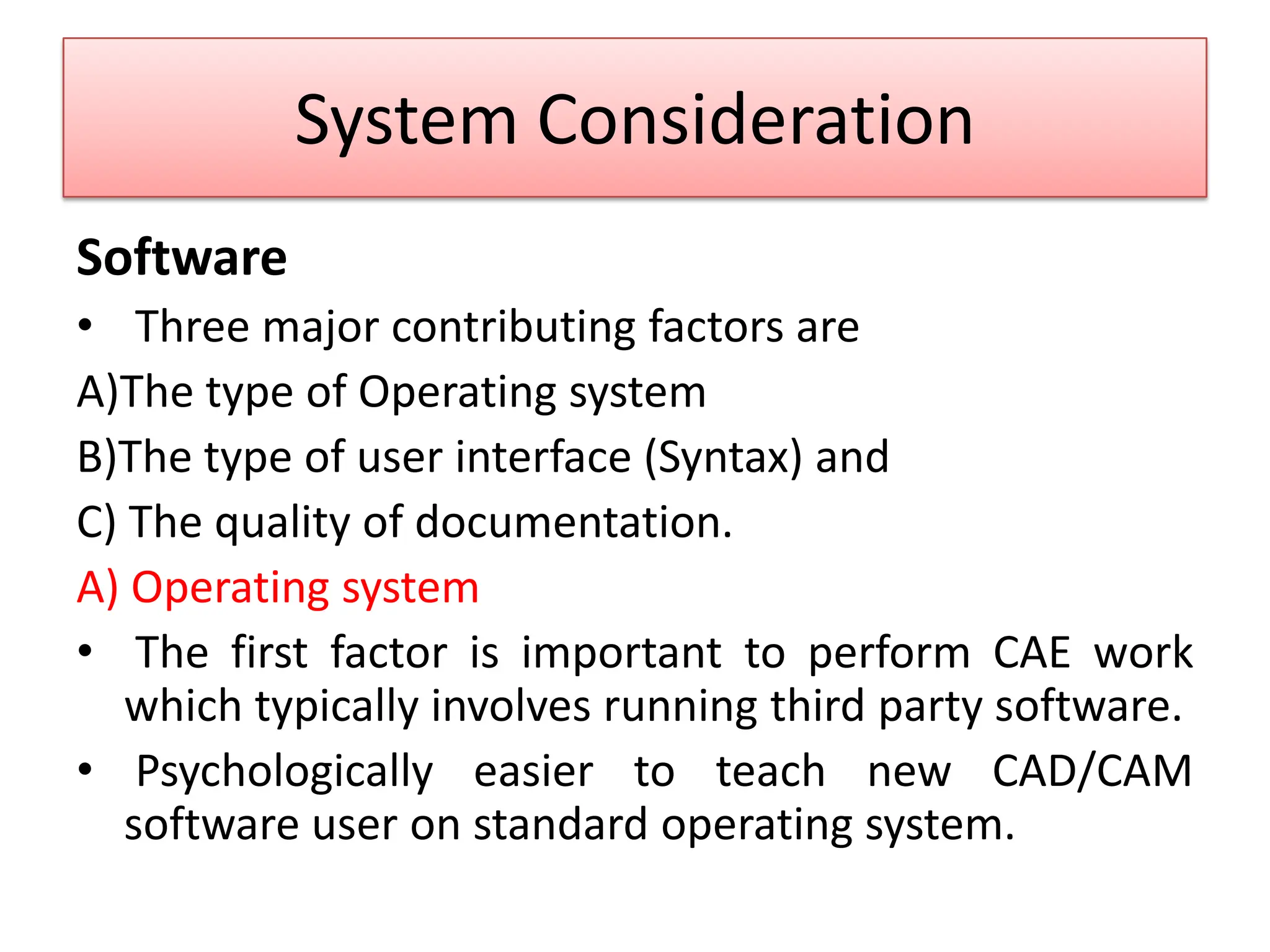 Cad Cam System Evaluation Criteria To Select The Software Pdf