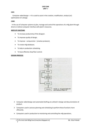 Cad cam unit i [pls vis it our blog sres11meches] | DOC