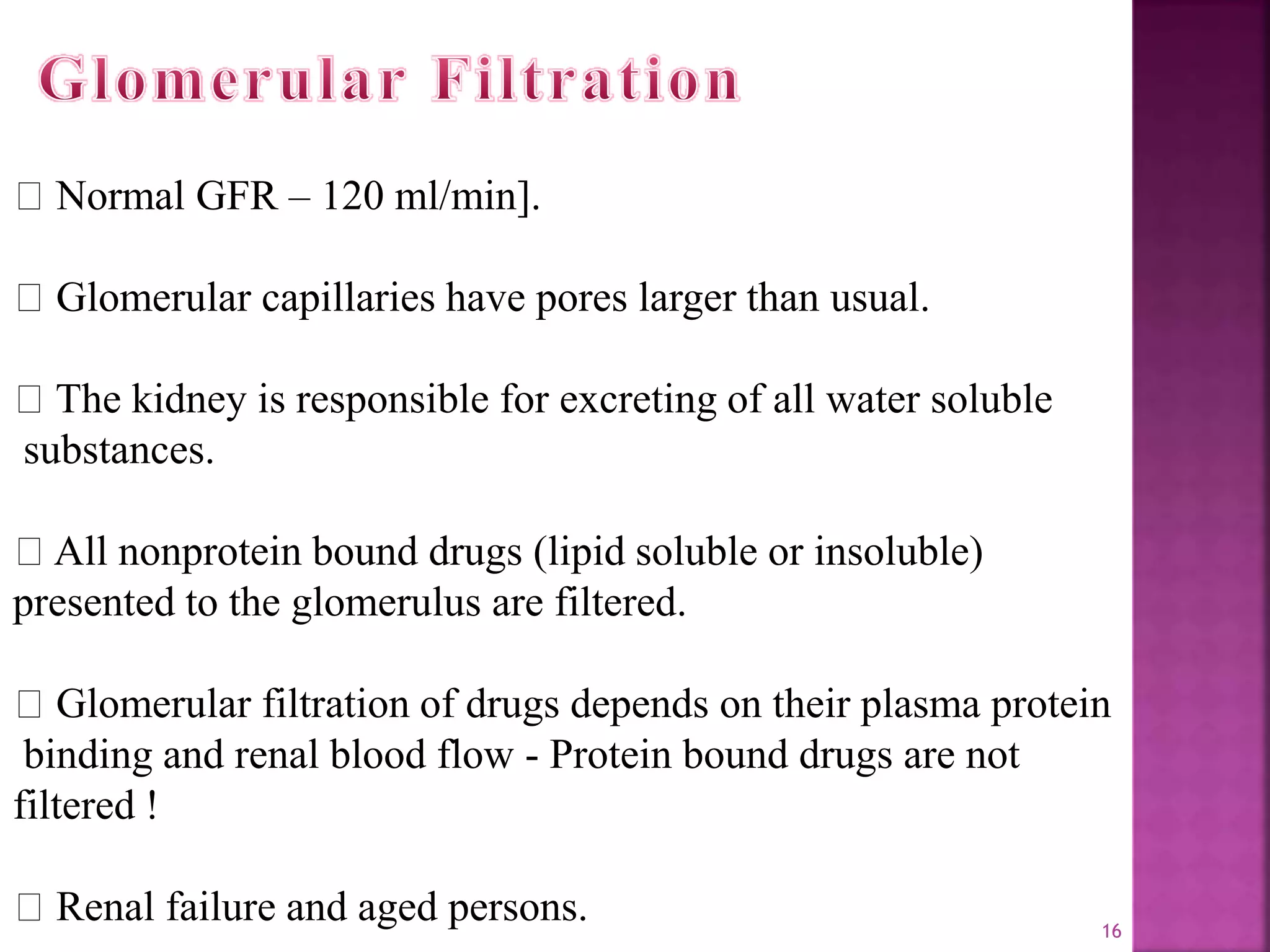 Drug Distribution ,Drug Excretion, Active Transport; P–gp, BCRP ...