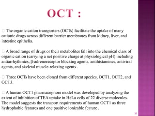 Drug Distribution ,Drug Excretion, Active Transport; P–gp, BCRP ...