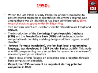 Evolution of Computers in Pharmaceutical Research and Development: A ...