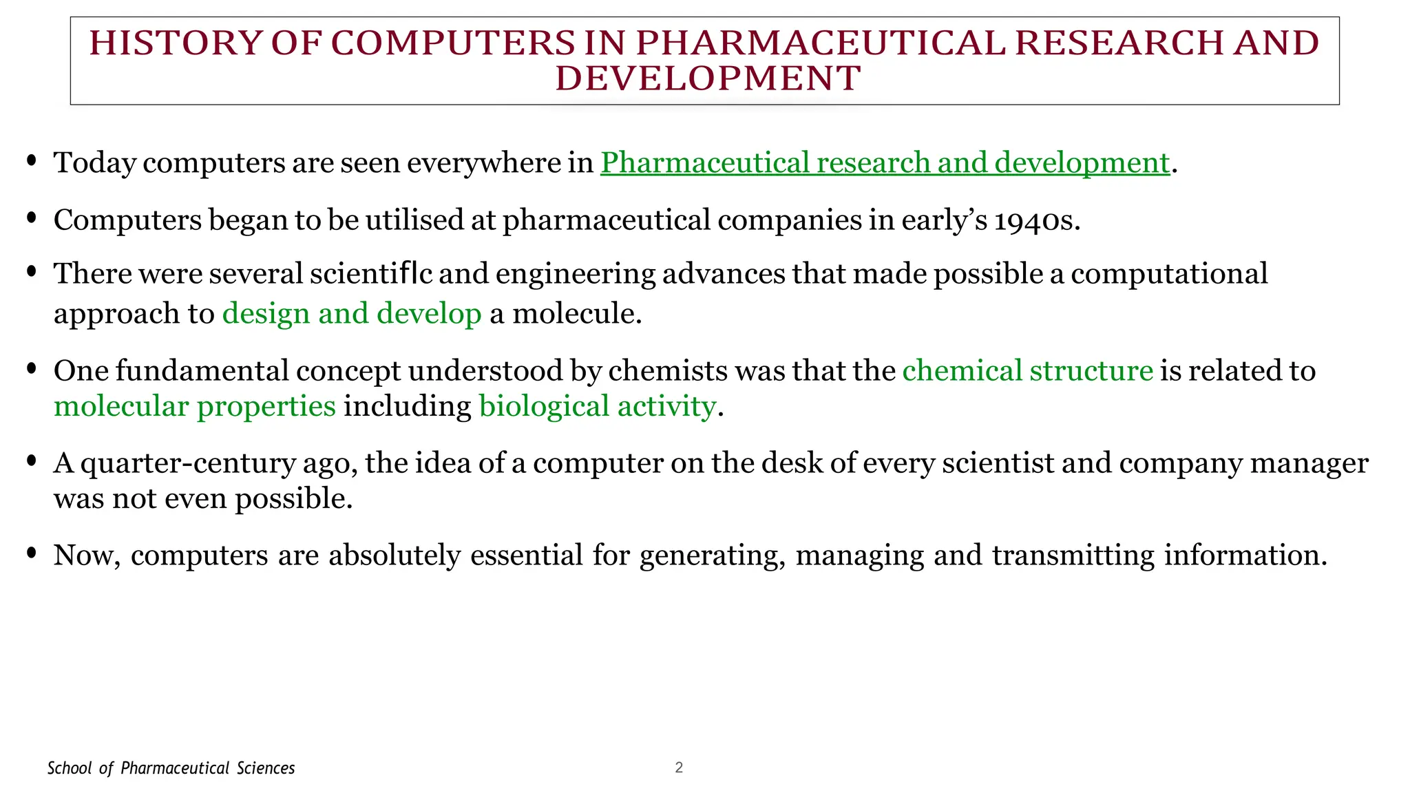 History of computer aided drug delivery system | PPT
