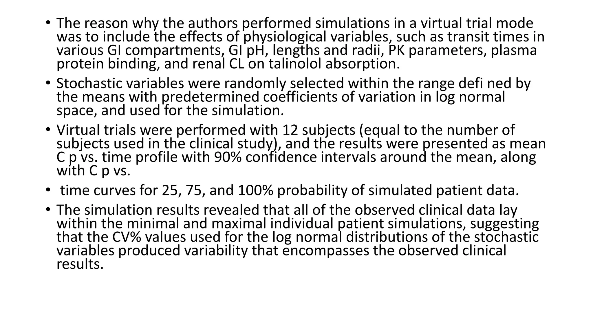 computer aided biopharmaceutical characterization :gastrointestinal ...