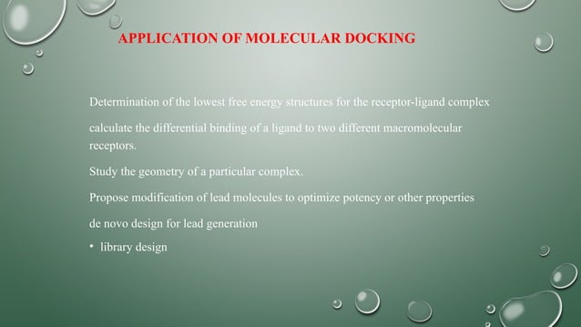 CADD and molecular docking overview.pptx | Chemistry | Science