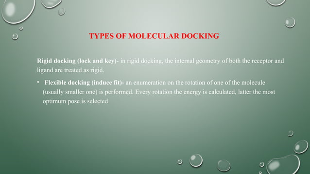 CADD and molecular docking overview.pptx | Chemistry | Science