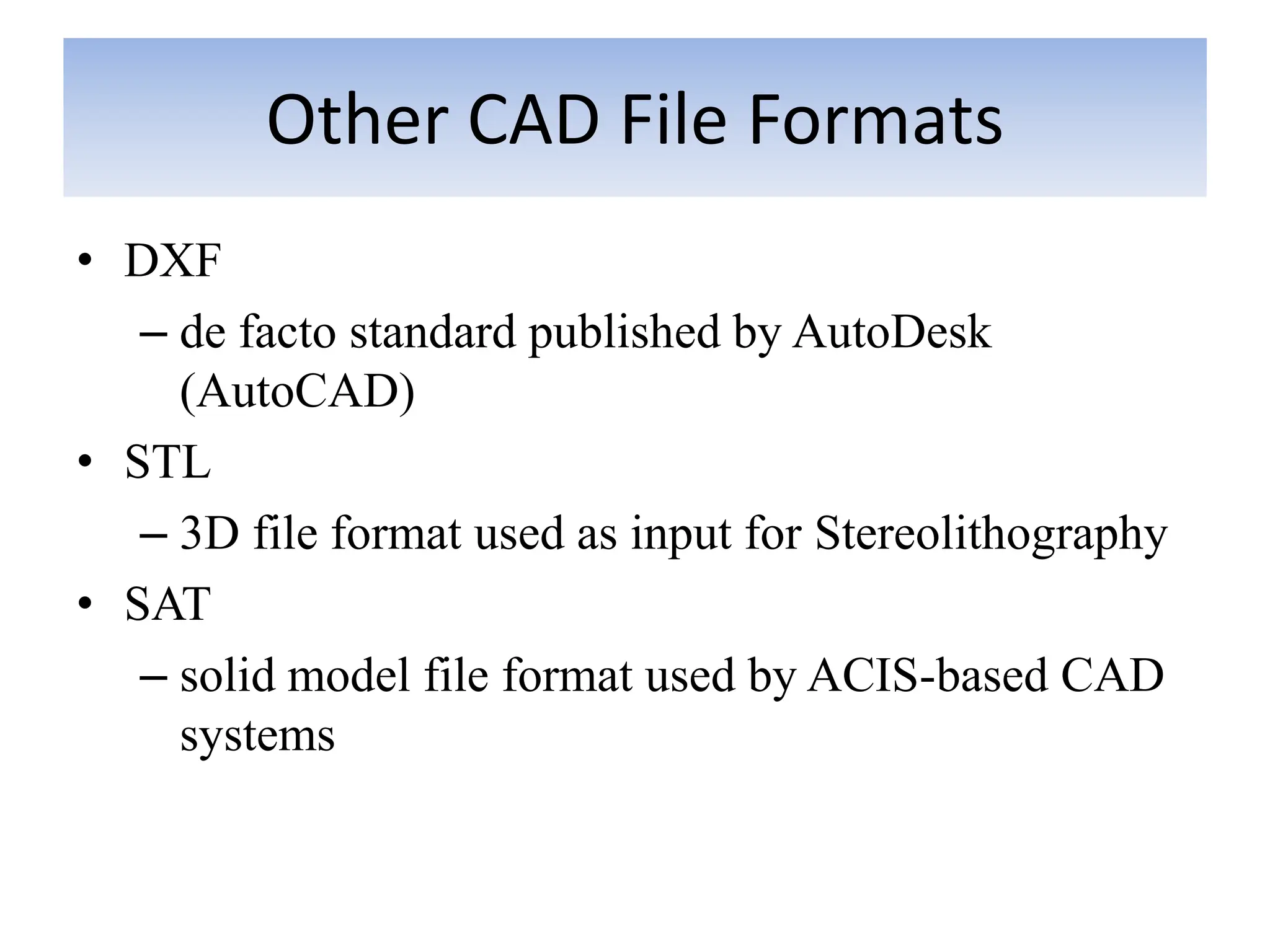 CAD Data Exchange format used in industry | PDF