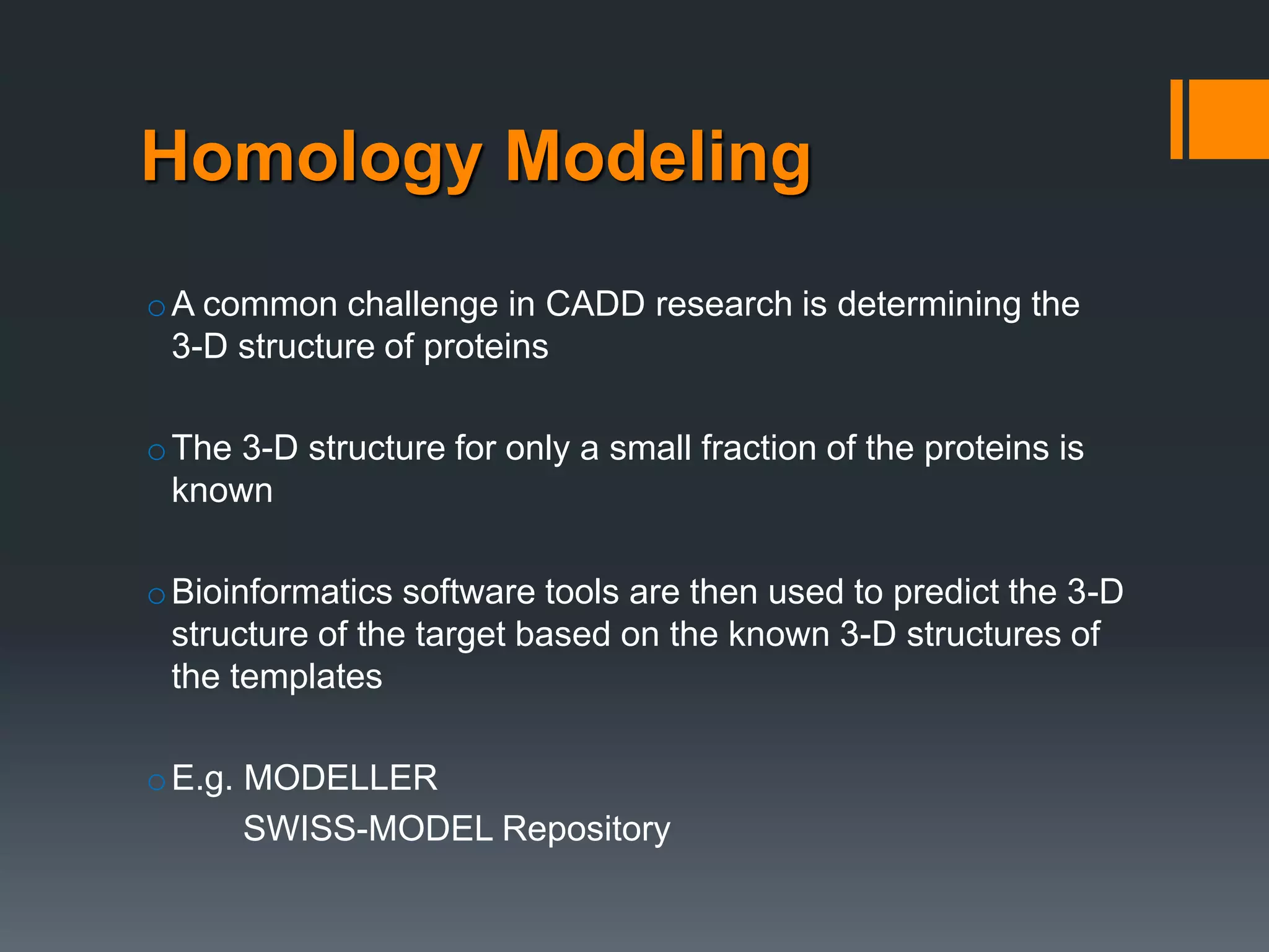 Cadd (Computer-Aided Drug Designing) | PPTX