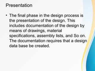 CAD Design Process.ppt The process of designing the objects | PPT