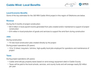 Caddo Wind Virtual Public Meeting Presentation | PPT