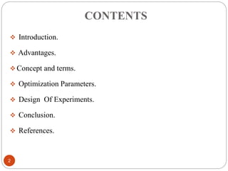 concept of optimization | PPTX